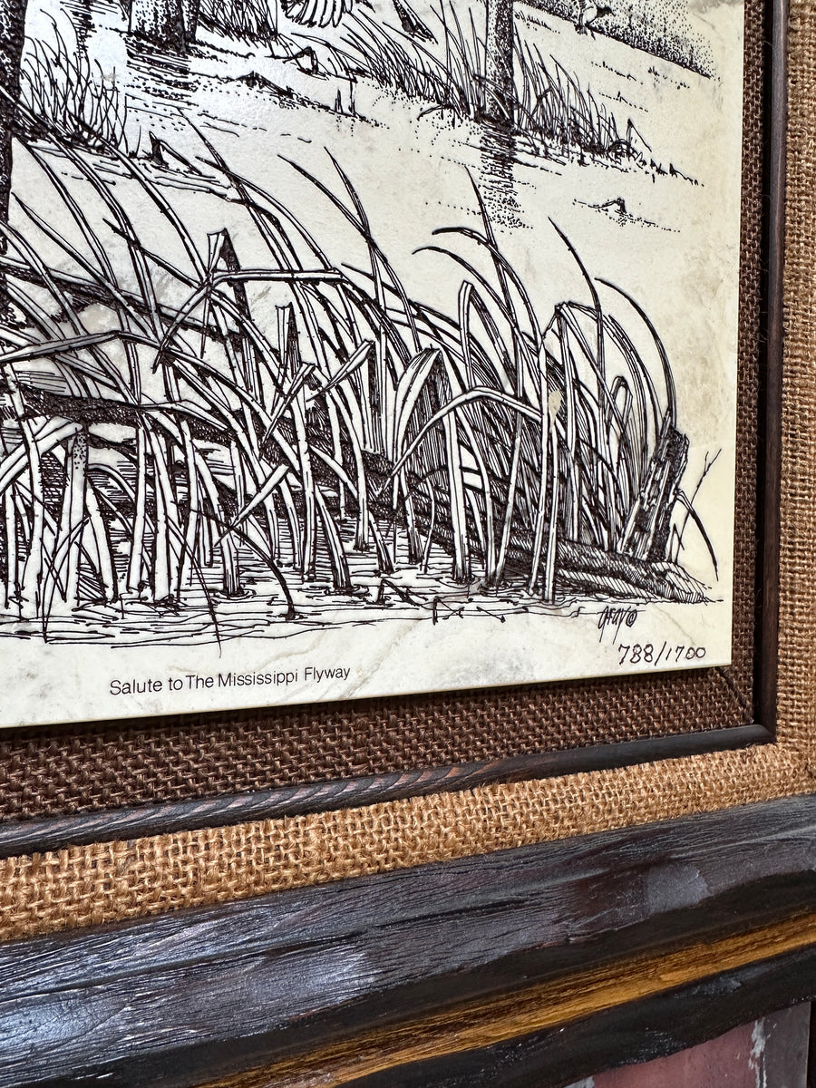 Marsh Life Stone Etching – Dandy