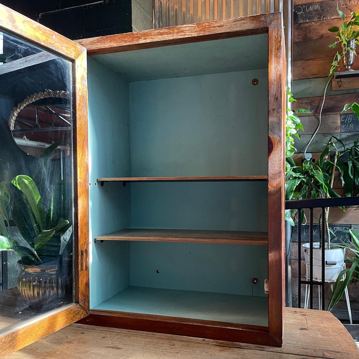 Rustic Glass and Wood Cabinet – Dandy