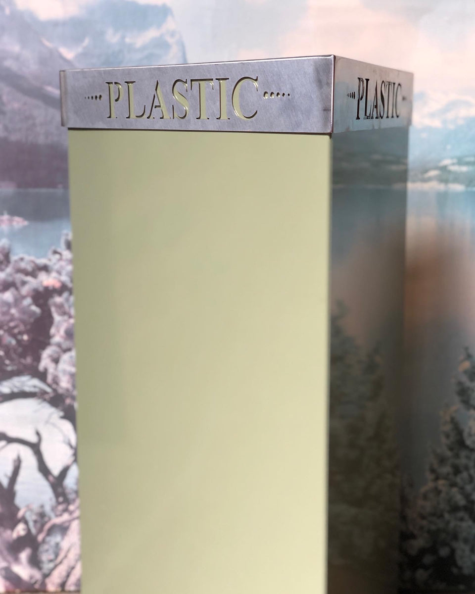 Triangular Metal "Plastic" Recycling Bin – Dandy