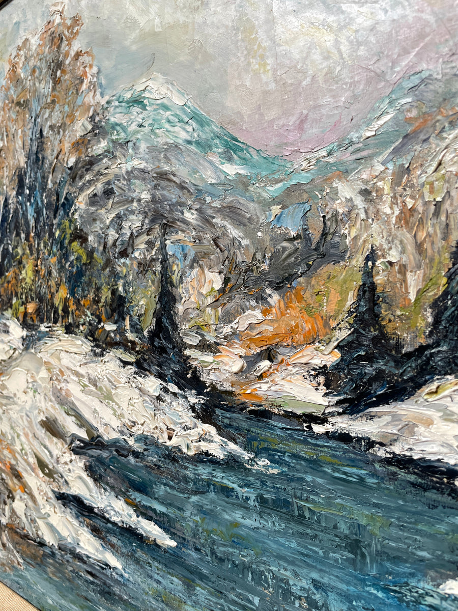 Wintry Impressionist Painting – Dandy